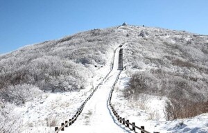 지리산 노고단 설경